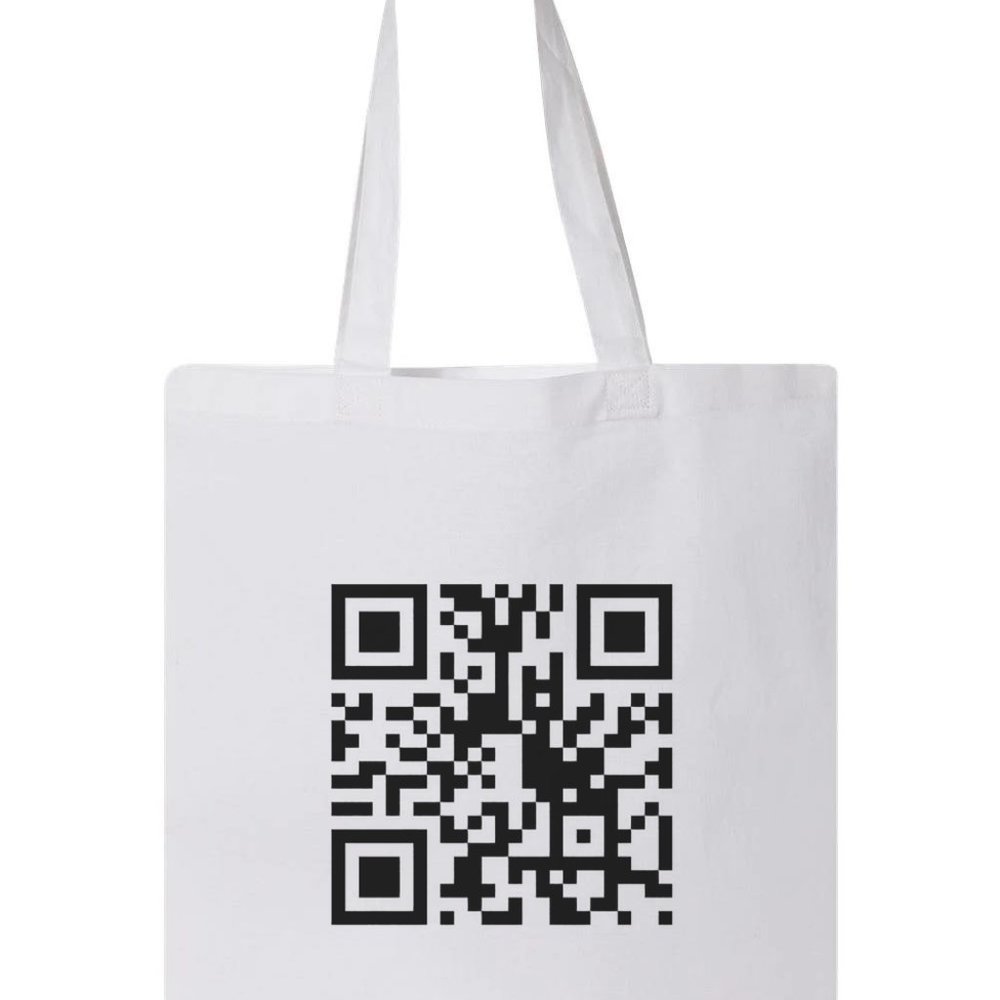 Qr Code Design Tote Bag - Gem